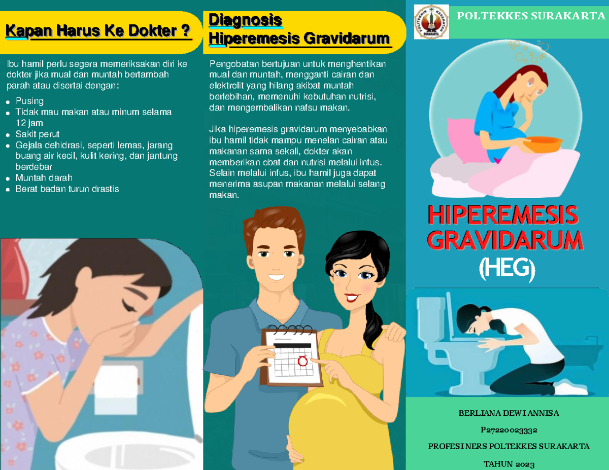Hiperemesis Gravidarum: Penanganan & Perawatan Ibu Hamil (HEG) - Studocu