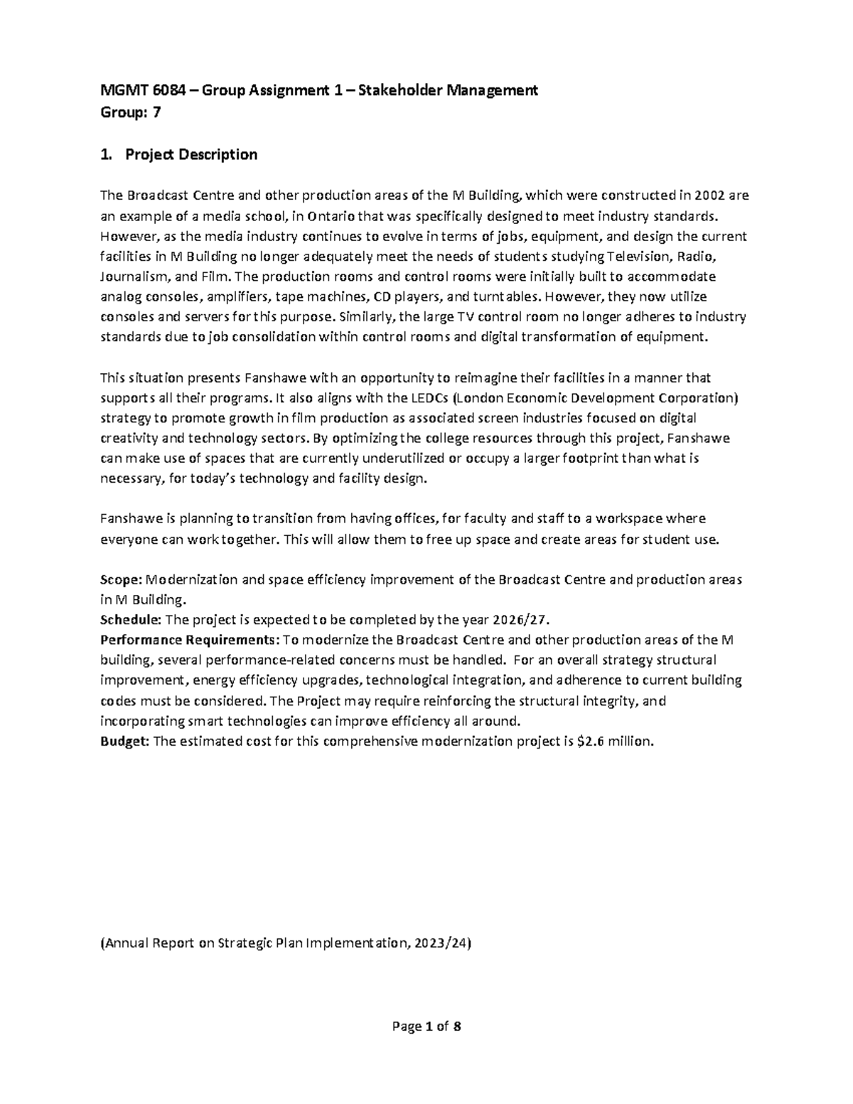 Individual Assignment - Project in YOUR Life Reflect in ePortfolio ...