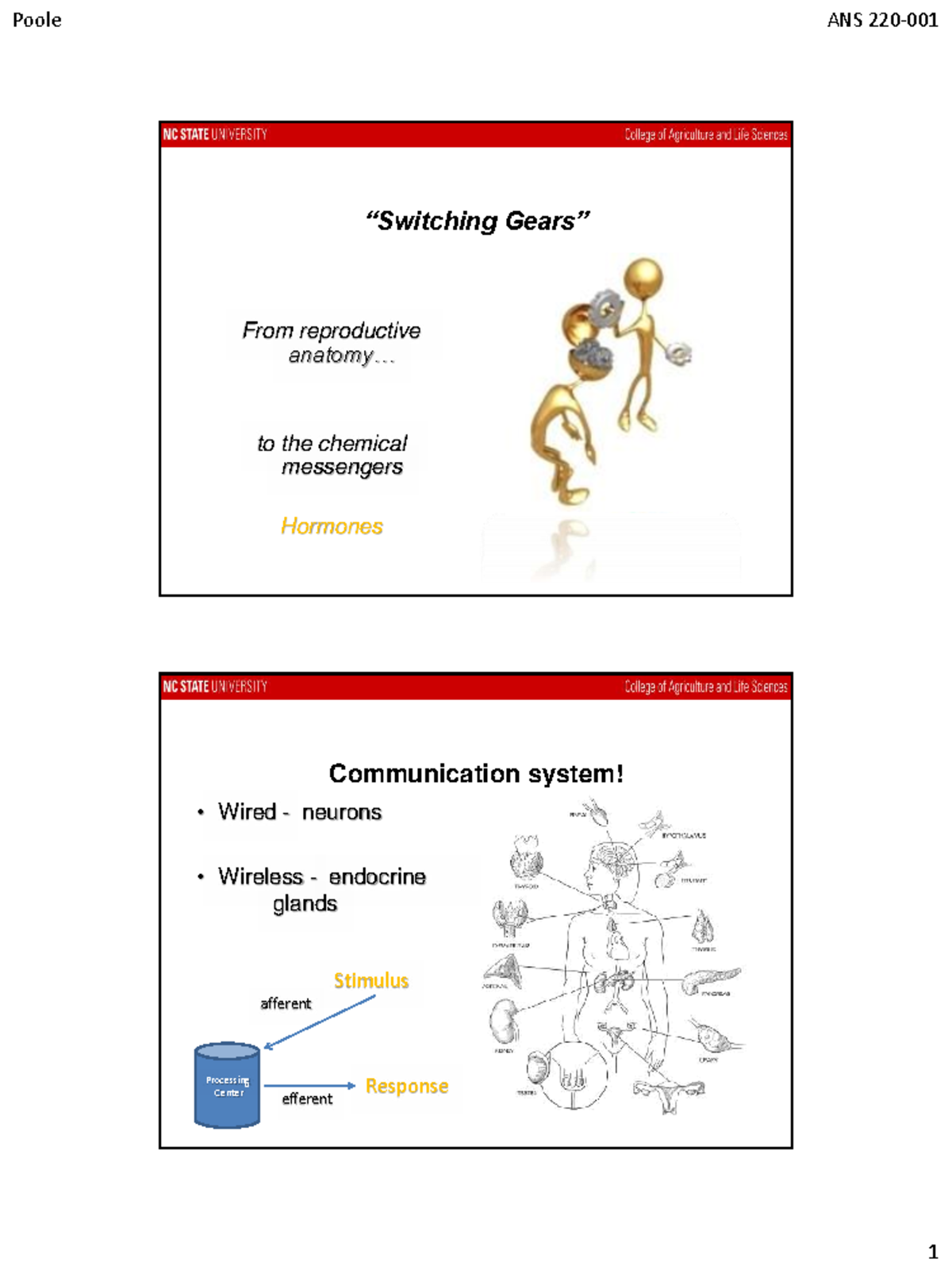 Hormonal Communication: Signaling Mechanisms in ANS 220-001 - Studocu