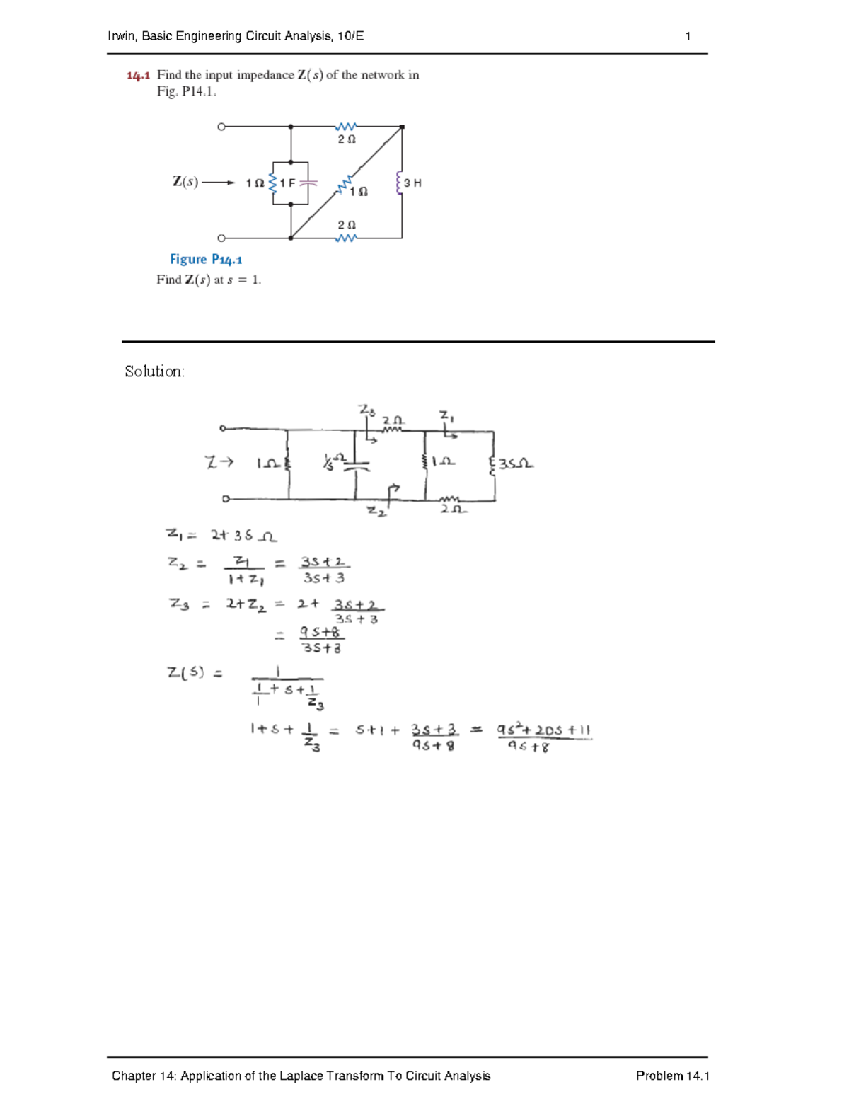 Ch14 Engineering cicuit analysis oooooooooo - 2 Irwin, Basic ...