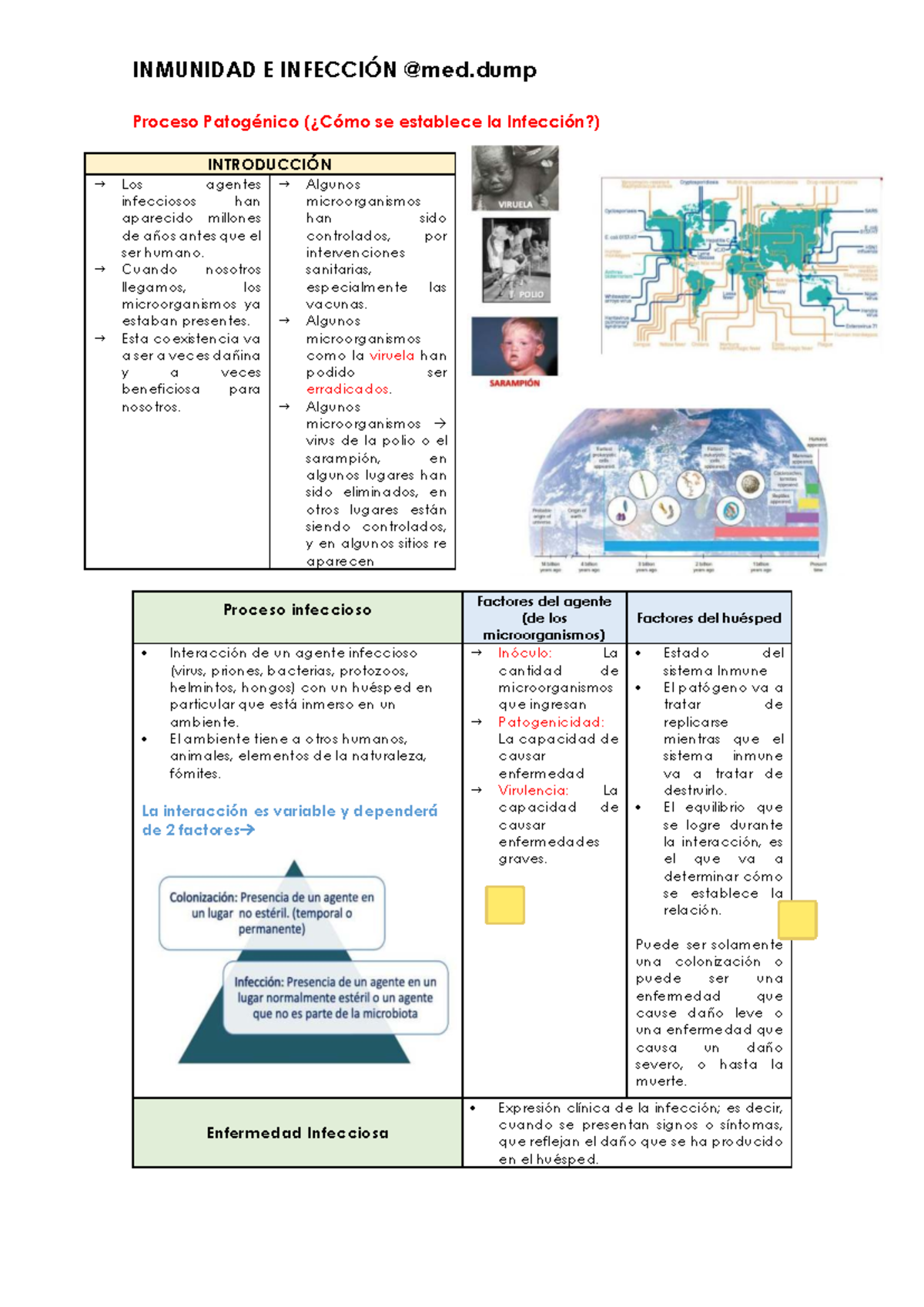 INMUNIDAD E INFECCIÓN: Resumen para el Examen Parcial INM 101 - Studocu