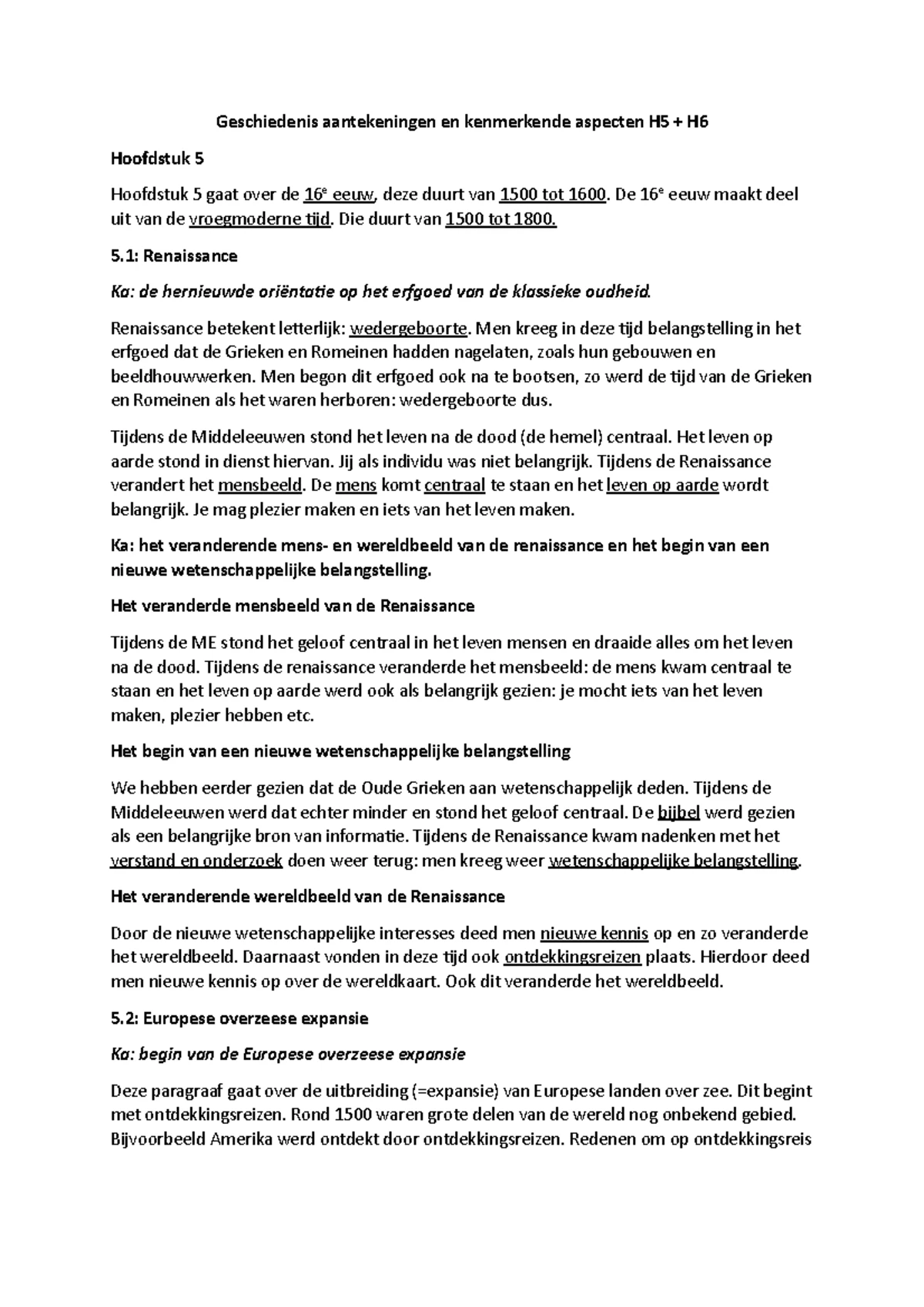 Kenmerkende Aspecten van Geschiedenis: Samenvatting en Uitleg - Studeersnel