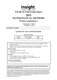 Practice materials for Studying Math Methods Unit 3 and 4 in VCE ...