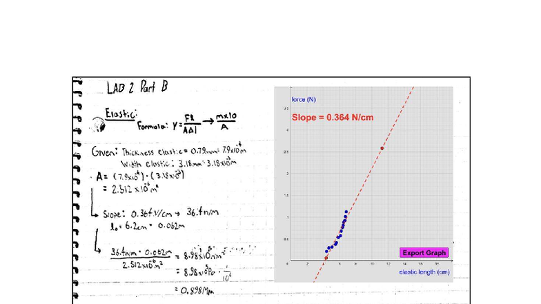 Physics LAB 2B: Elastic Force and Heart Rate Analysis - Studocu