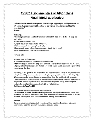 CS502 Quiz-4 By Vu Topper RM - CS502 Fundamentals Of Algorithms Update MCQS For Quiz-4 File ...