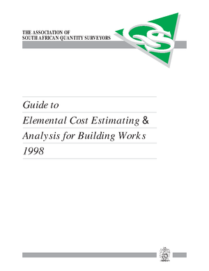 AAQS Guide to elemental estimating 2016 1 - Guide to Elemental Cost ...