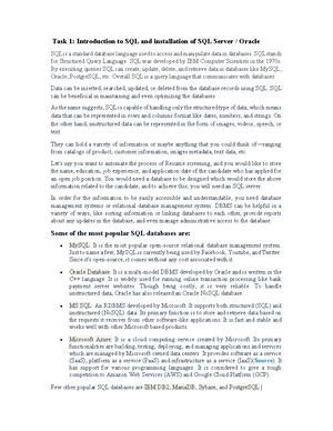 Database Management system Practical File - PRACTICAL file ...