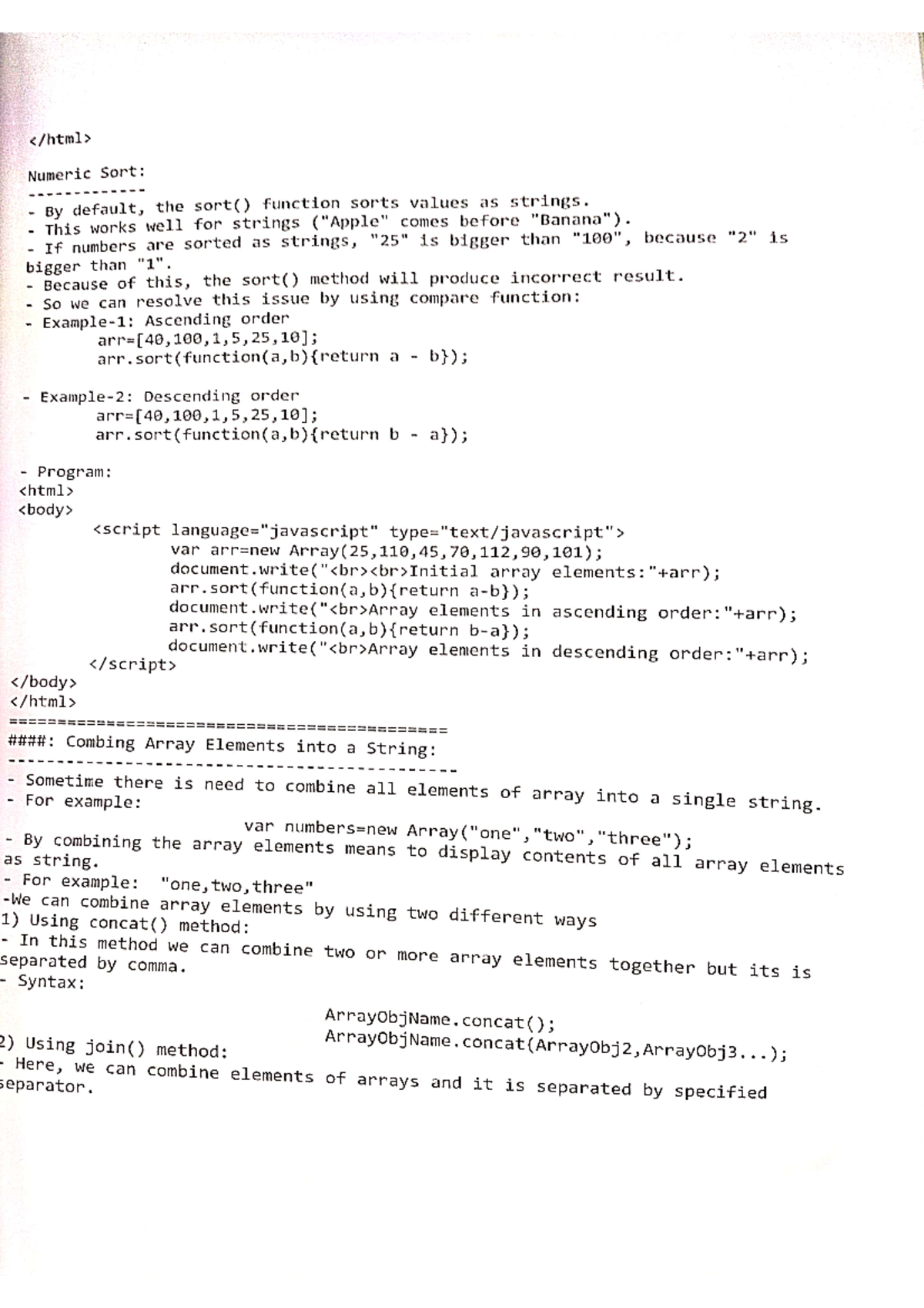 Beneficiary declaration - Numeric Sort: default, the sort() function sorts values as strings ...