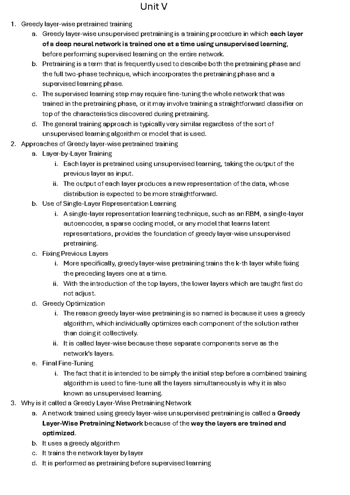 Unit V - Representation Learning Notes for BE IT Course - Studocu