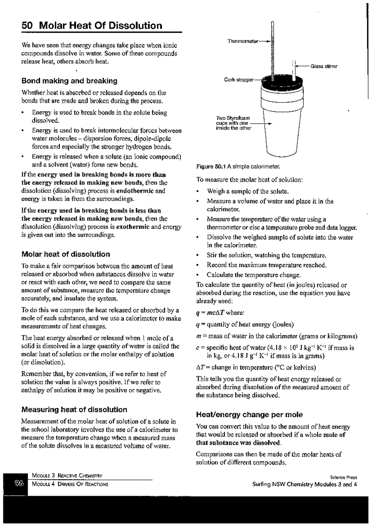 Molar Heat of Dissolution and Combustion: A Comprehensive Study - Studocu