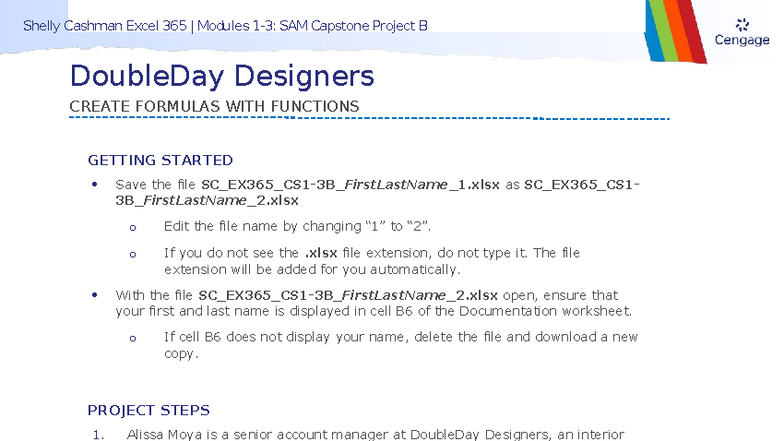 Instructions for SC EX365 CS1-3B: DoubleDay Designers Capstone Project ...