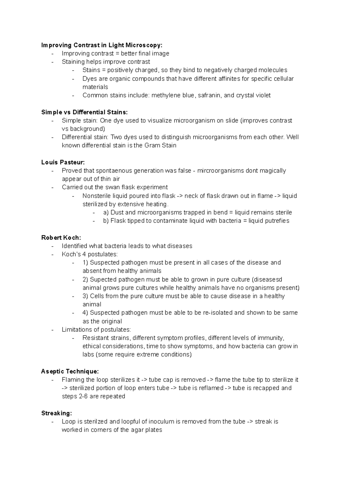 BIOL 3150 - Lecture 1: Enhancing Contrast in Light Microscopy - Studocu