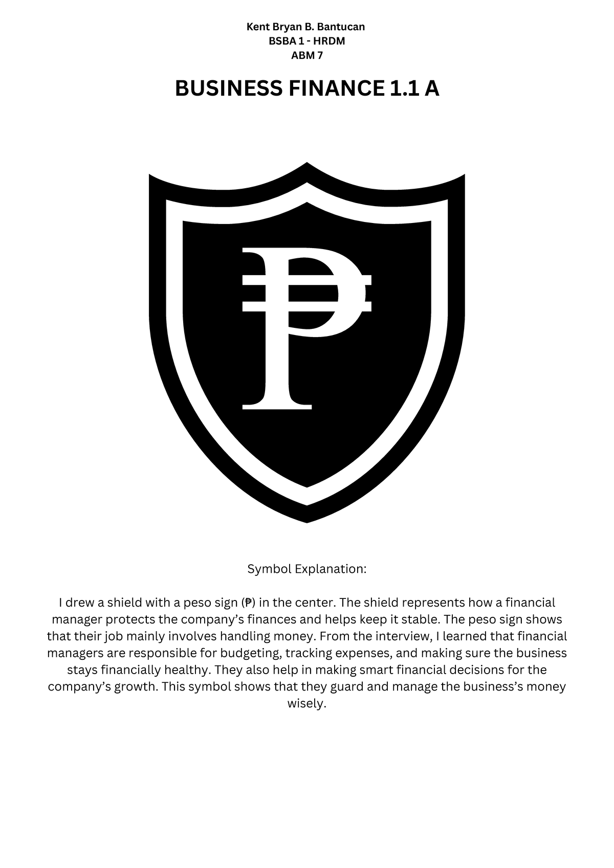 ABM 7 - Business Finance Symbol Explanation and Insights - Studocu