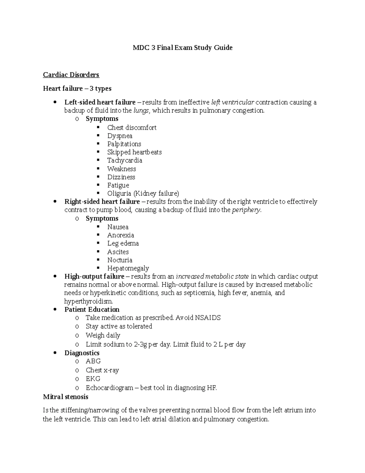 Upper Respiratory Disorders Study Guide MDC3 Module 4 - Studocu