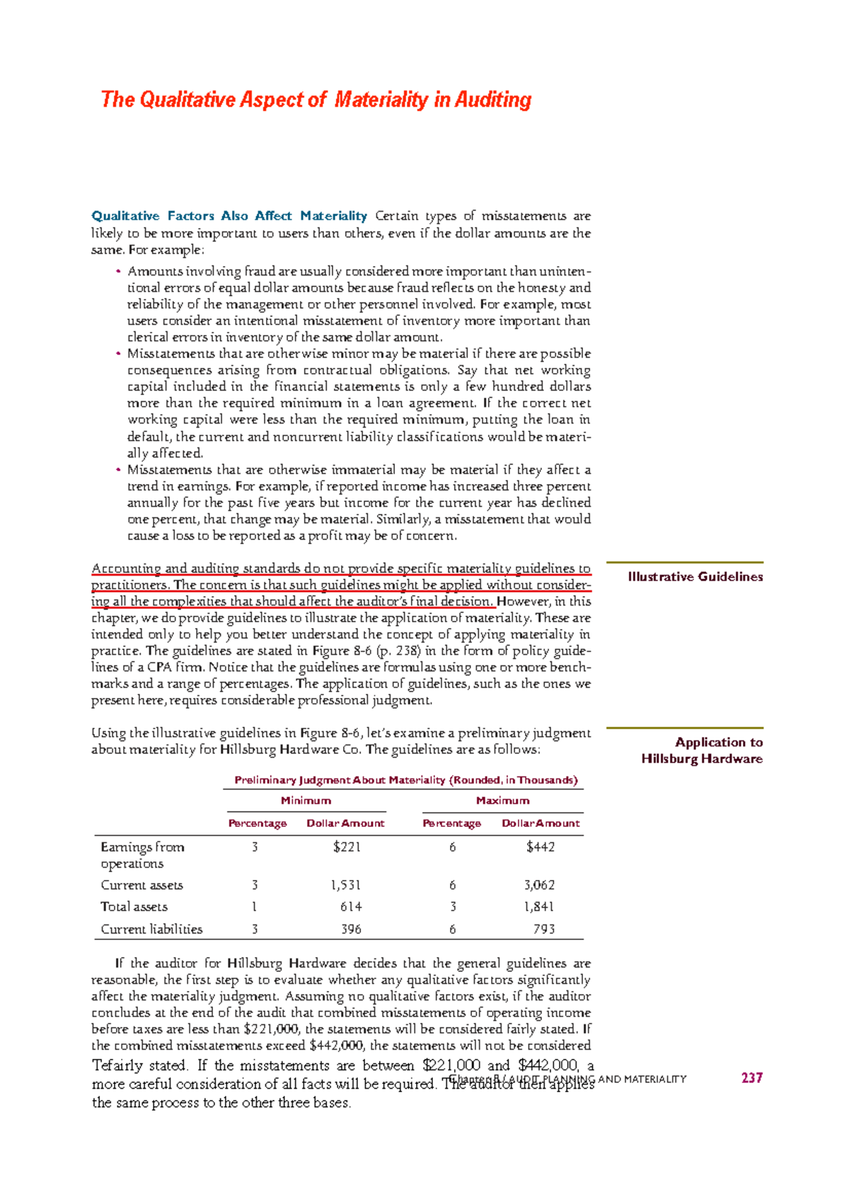 Discussion - Topic 4 - Qualitative Factors in Materiality (AUD 101 ...