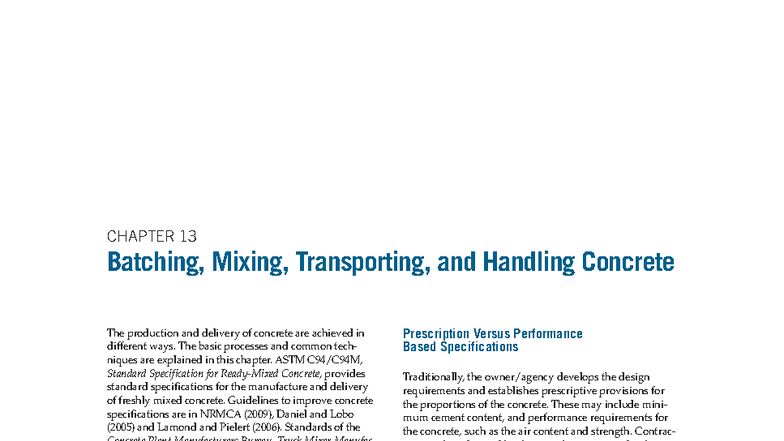 Semana 12: Batching, Mixing, Transporting, and Handling Concrete - PCA ...
