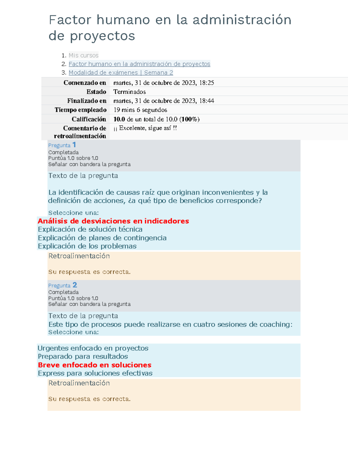 Semana 2 Factor humano en la administración de proyectos - Factor humano en la administración de ...