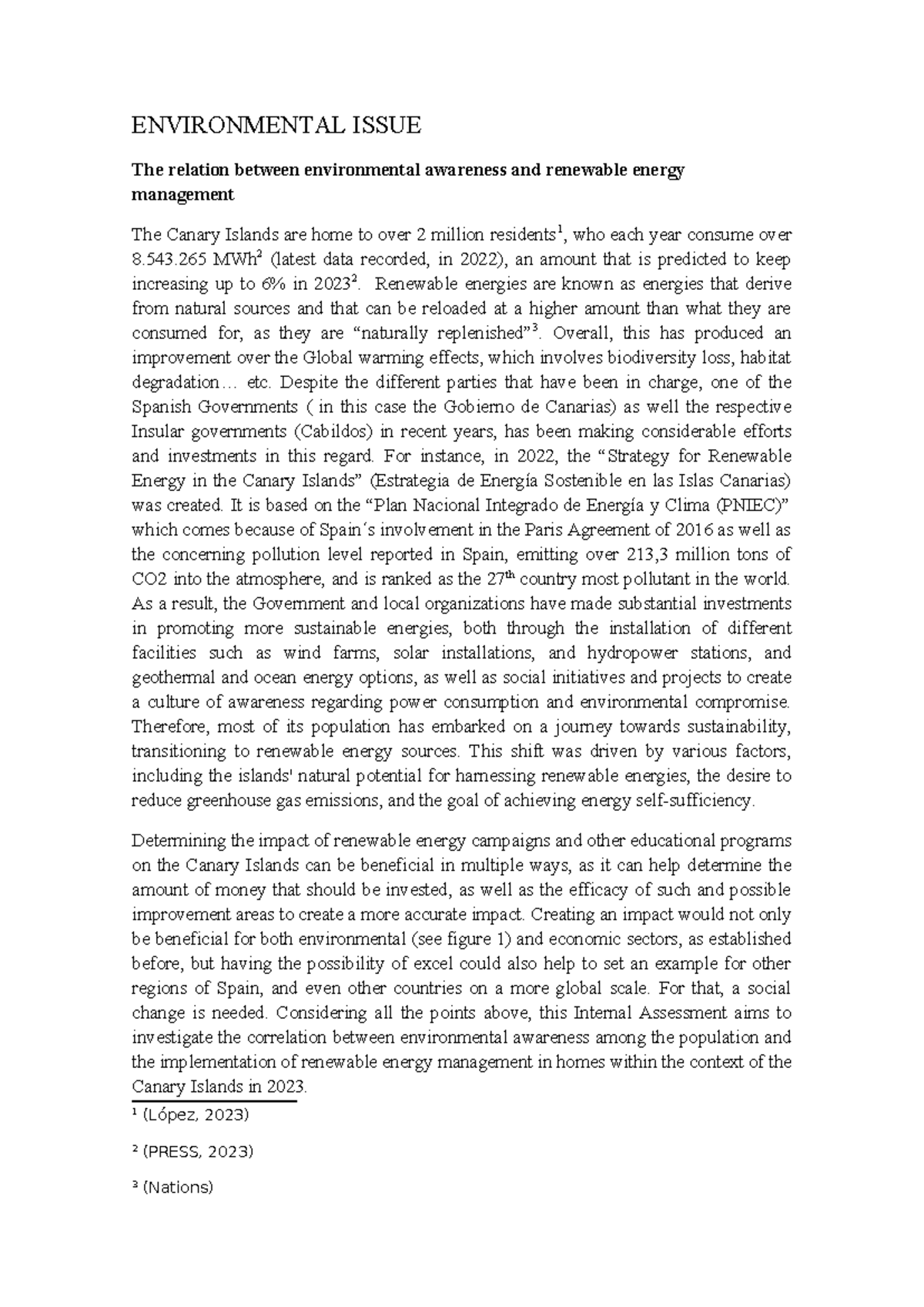 ENVIRONMENTAL ISSUE: Impact of Awareness on Renewable Energy in the ...