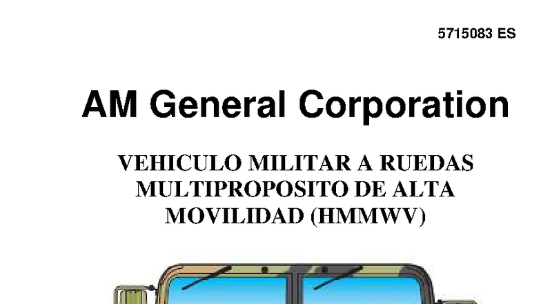 5715083 Introducción a los Sistemas del Vehículo HMMWV M998A2 - Studocu