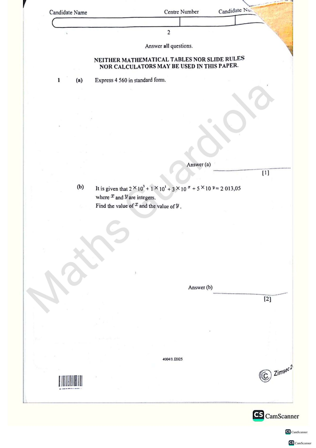 O Level Maths JUNE 2025 Paper 1 Exam Questions and Solutions - Studocu