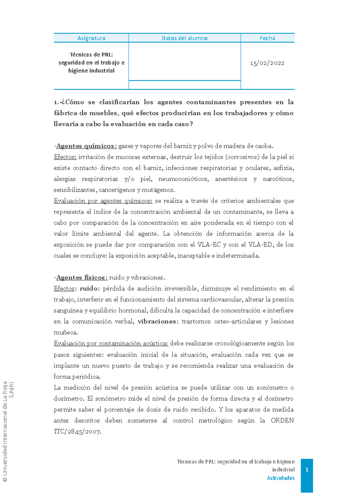 Muebles Caobin Antonio Javier Jimenez VERA Grupo 18 - 1 (UNIR) Técnicas ...