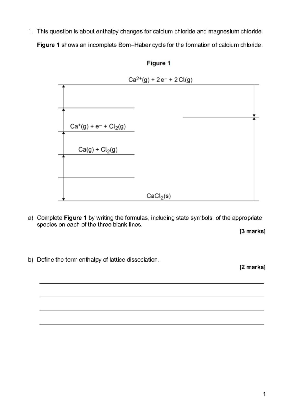 Paper 1 Revision: Enthalpy Changes & Reactions in Chemistry - Studocu
