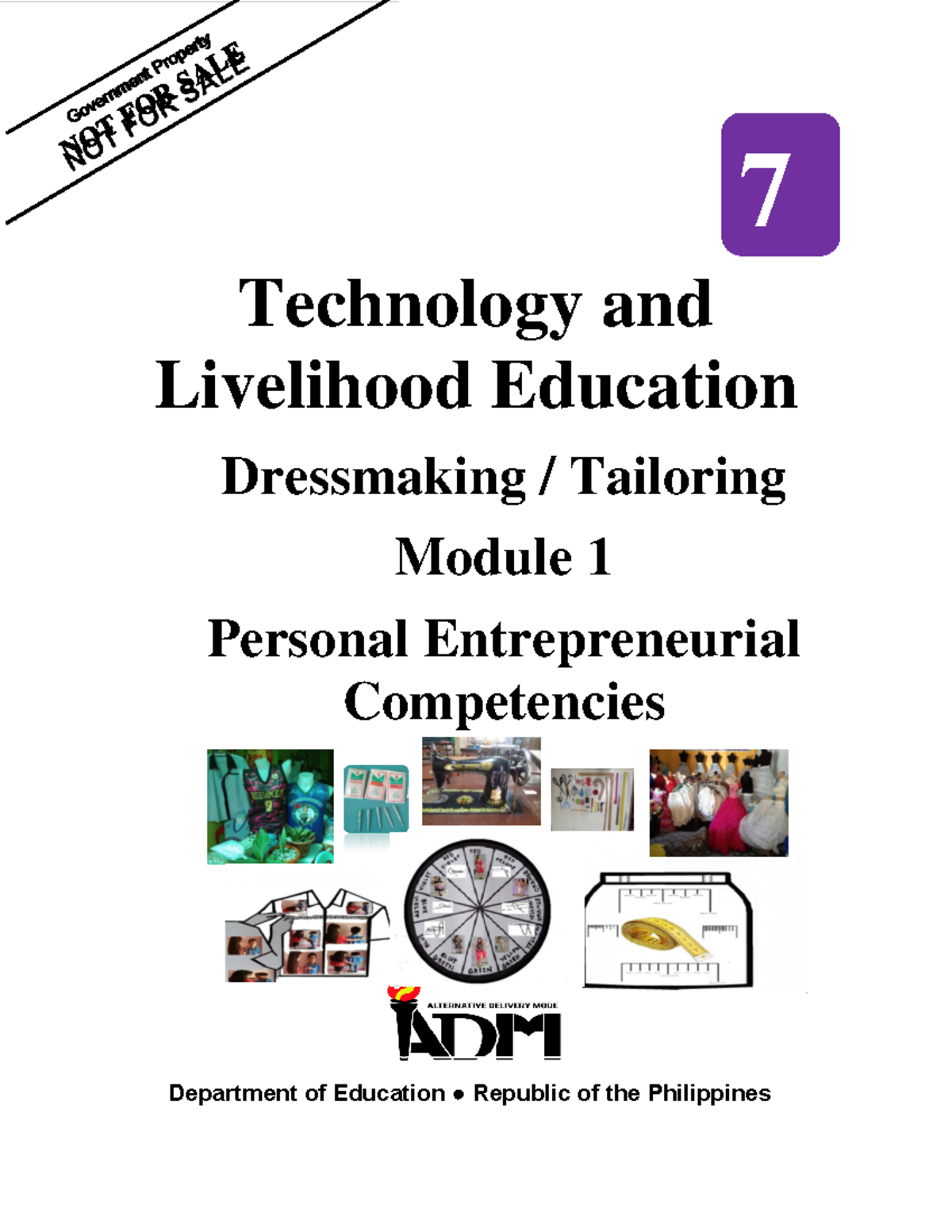 TLE7 Mod1 Personal-Entrepreneurial-Competencies V3 - Technology and Livelihood Education ...
