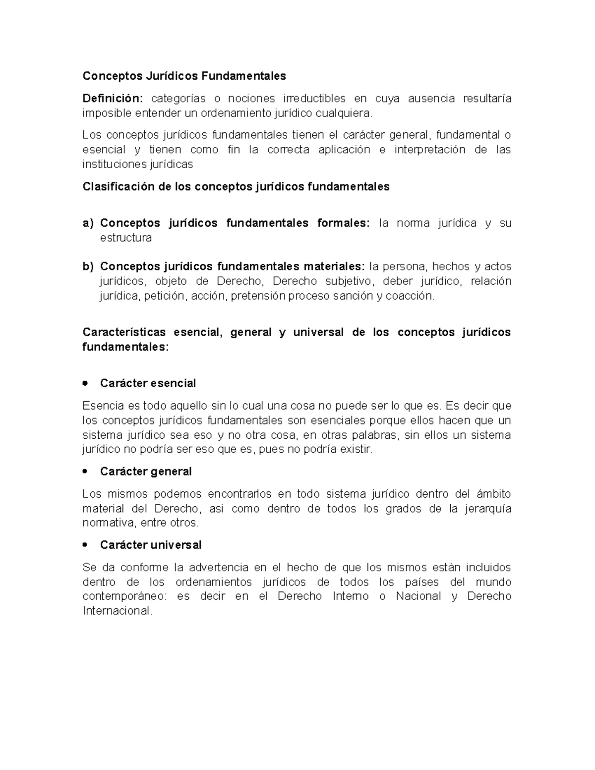 Cuestionario de Derecho: Preguntas y Respuestas Clave - Studocu