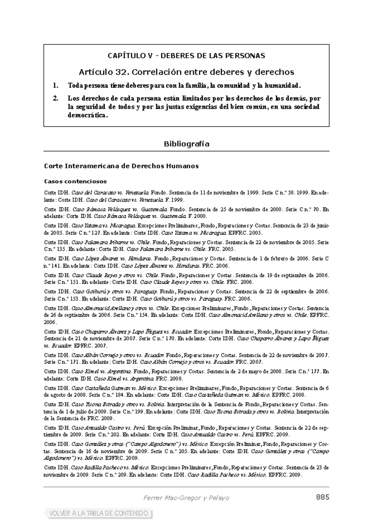 Comentario al Artículo 32 de la CADH: Deberes y Derechos Humanos - Studocu