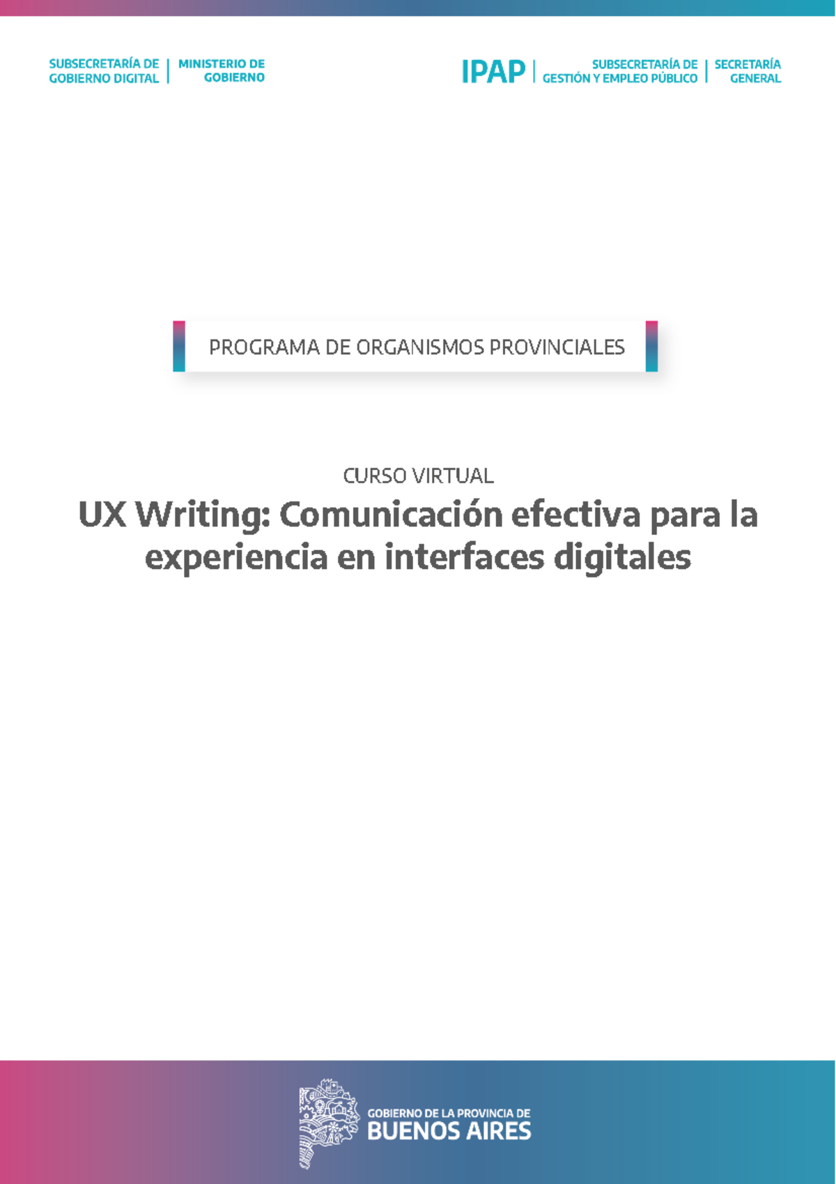 UX Writing: Comunicación Efectiva en Interfaces Digitales - Módulo 1 ...