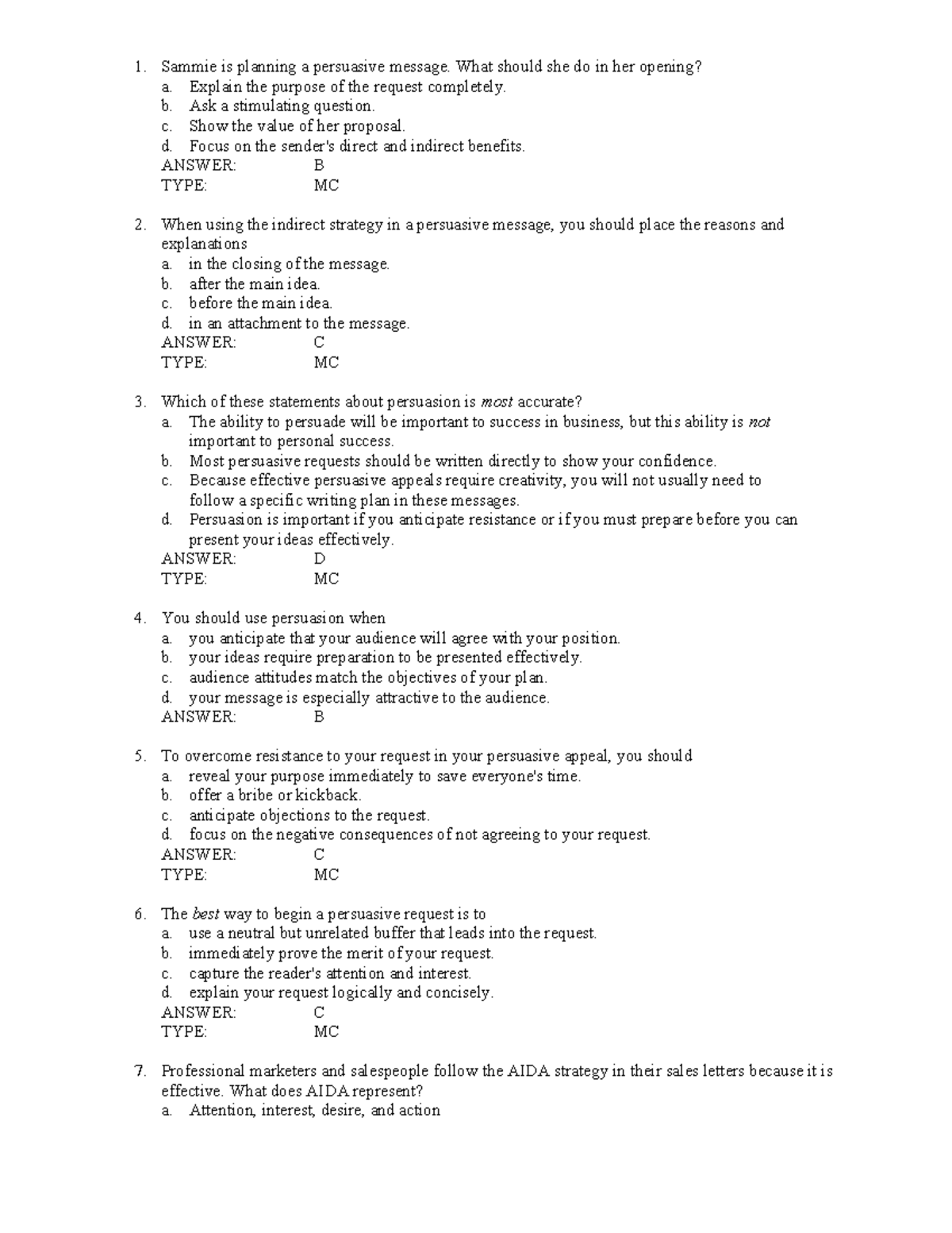 Chapter 08 - Effective Persuasive Communication Strategies - Studocu