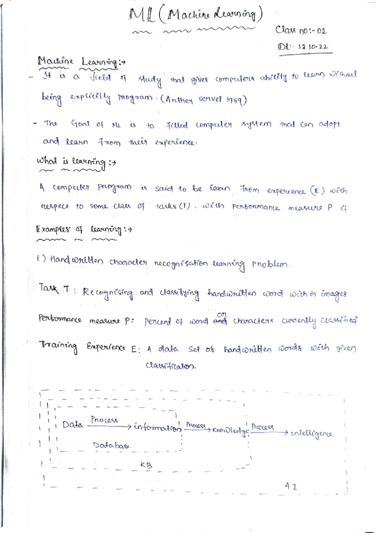 Ml module 1 - Computer Science - Studocu