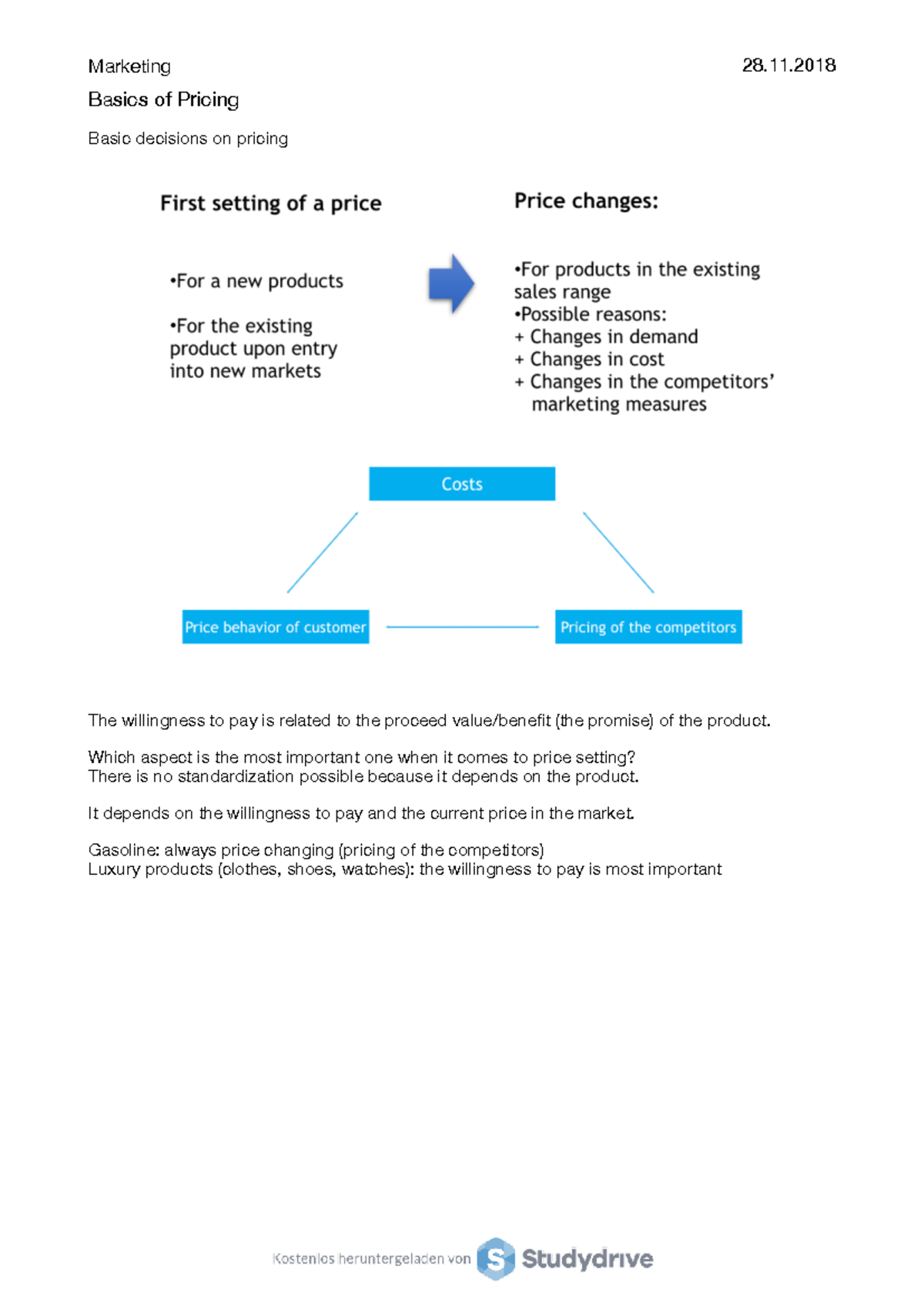 Marketing 28: Pricing Strategies and Distribution Policies Overview ...