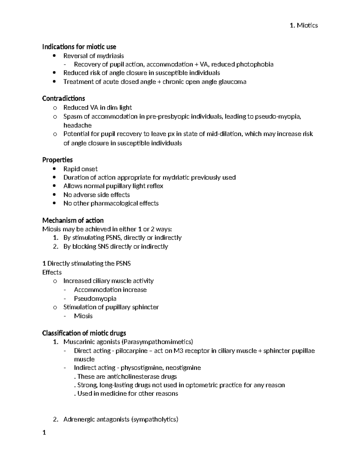Miotics Overview: Indications, Mechanisms & Properties (Ophthalmology ...
