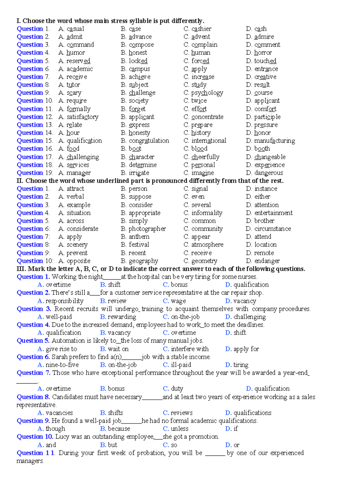 Unit 5 Test 1 - Vocabulary and Comprehension Review - Studocu
