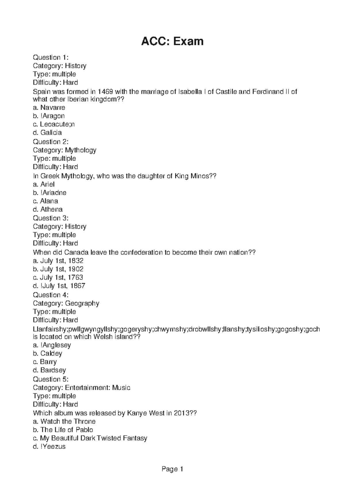 ACC312 Final Exam - Multiple Choice Questions on Various Topics - Studocu