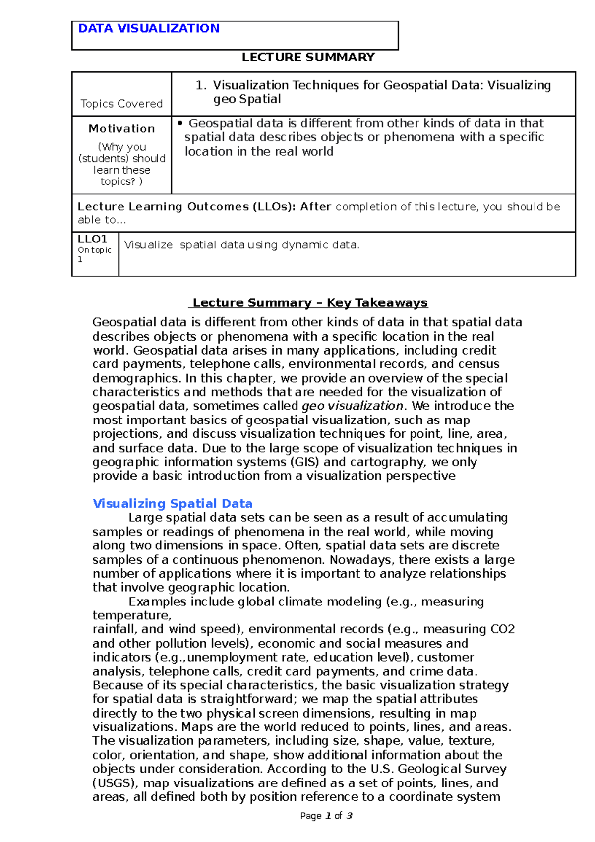 Visualization Techniques For Geospatial Data Visualizing Geo Spatial Data Visualization