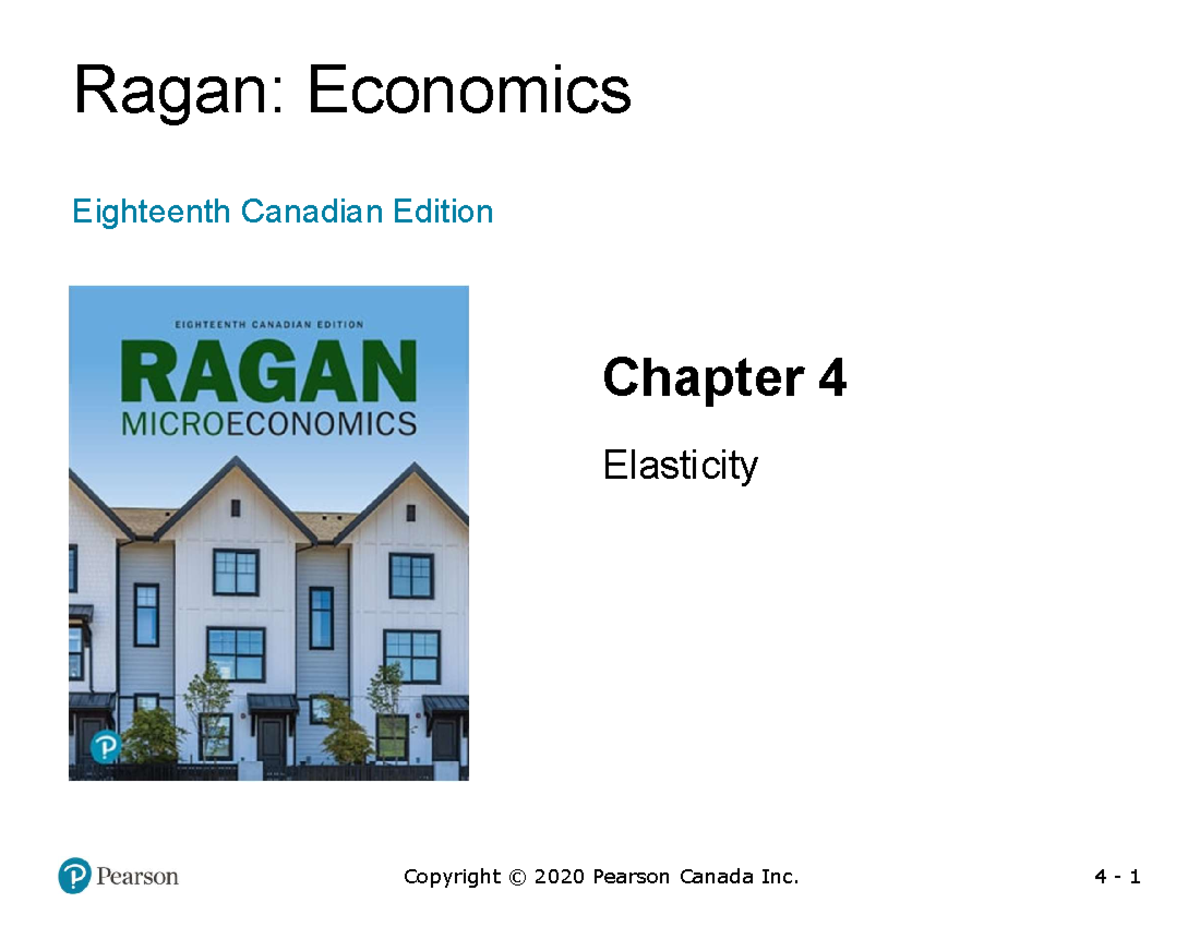 Economics (ECON 101) Chapter 4: Understanding Elasticity Concepts - Studocu