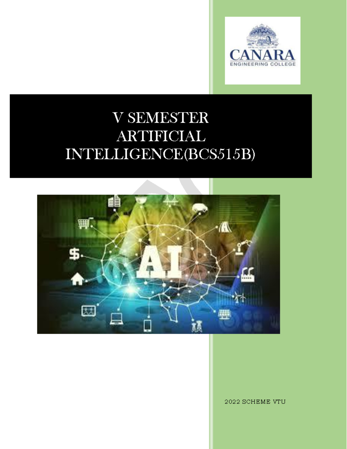 Module 1 AI BCS515B - Comprehensive Notes on Artificial Intelligence ...