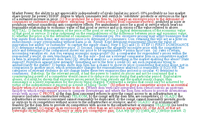 Market Power Analysis: Understanding Dominance and Pricing (COMP 101 ...