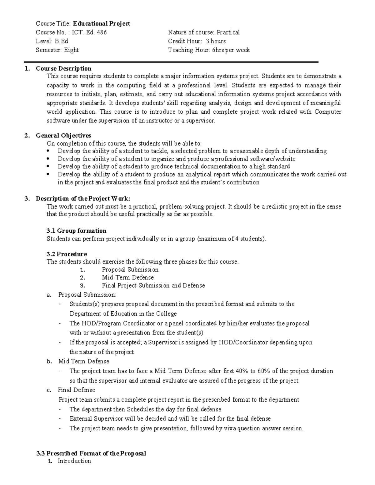 ICT Ed 487 Project - overview - Course Title: Educational Project ...