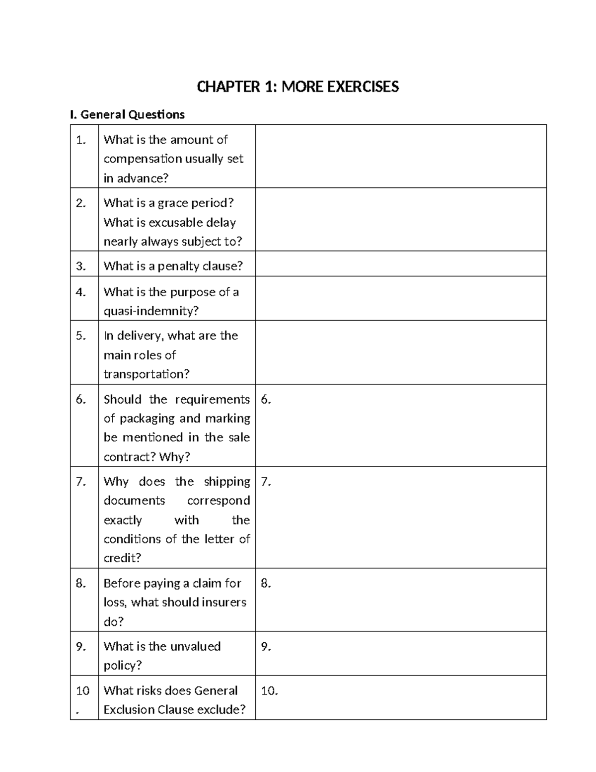 CHAPTER 1: EXERCISES AND QUESTIONS (BÀI TẬP) - Studocu