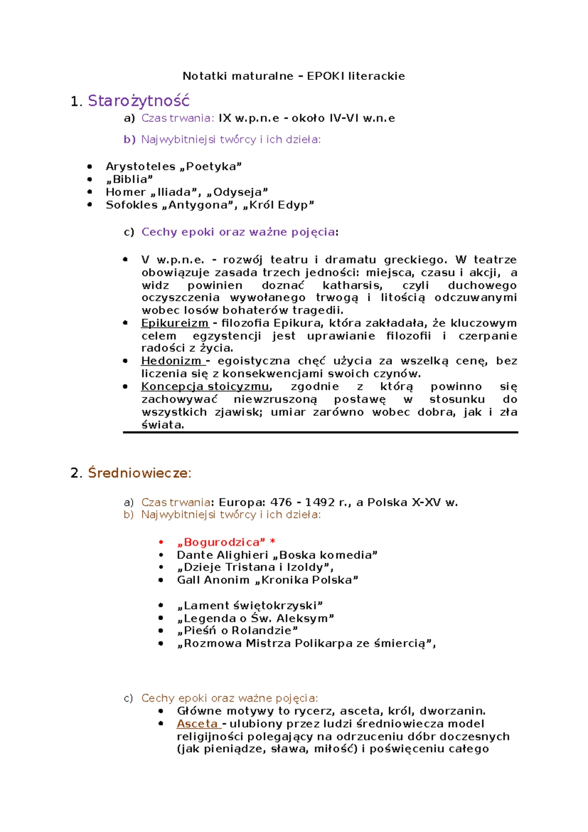 Notatka z Historii Klasa 6: Rozdział I - Odkrycia Geograficzne i ...