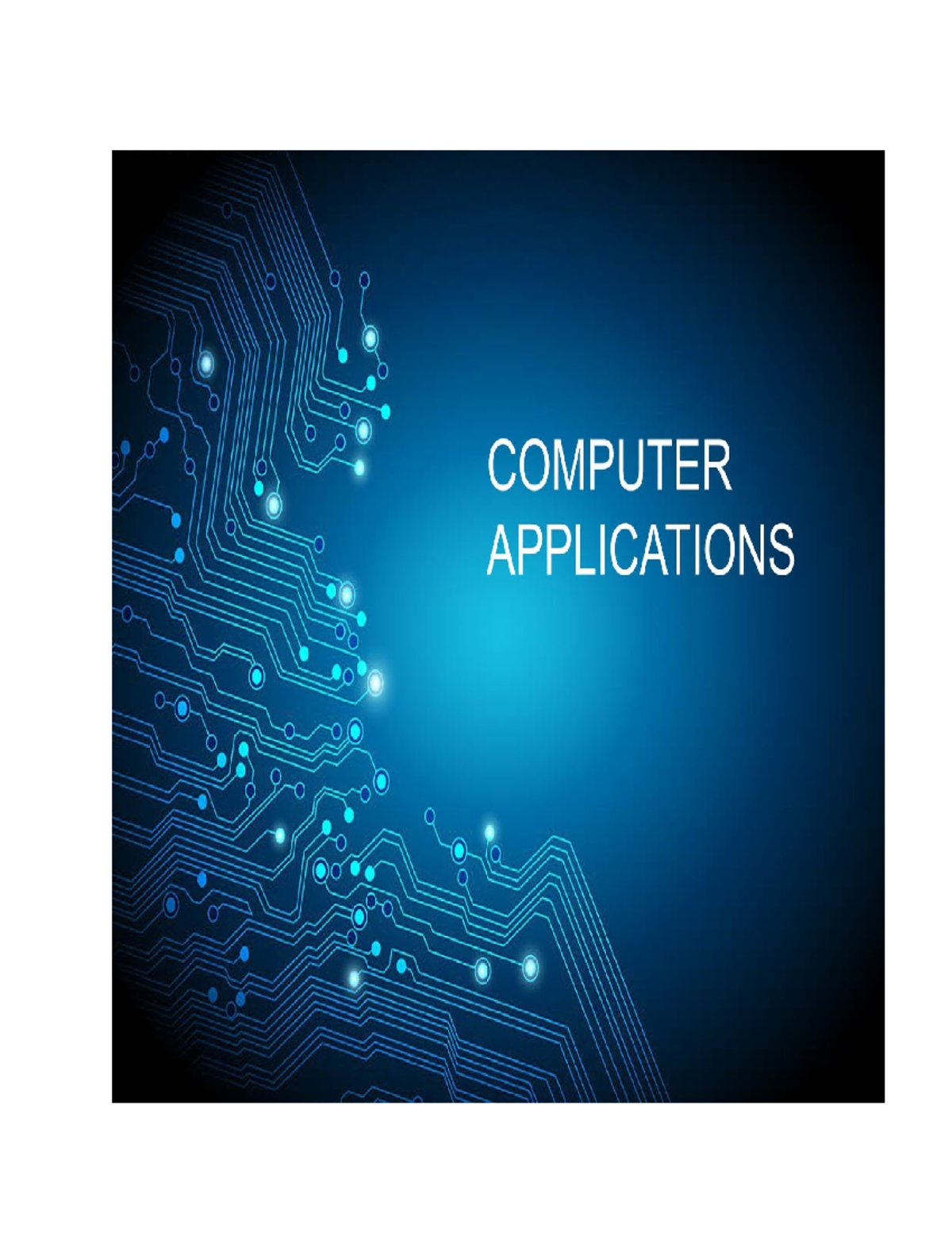 Introduction to Computer Applications: Key Components & Functions - Studocu