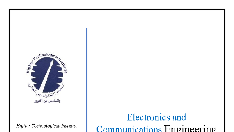 Sheet 4 DSB - None - Automation - Higher Technological Institute Electronics and Communications ...