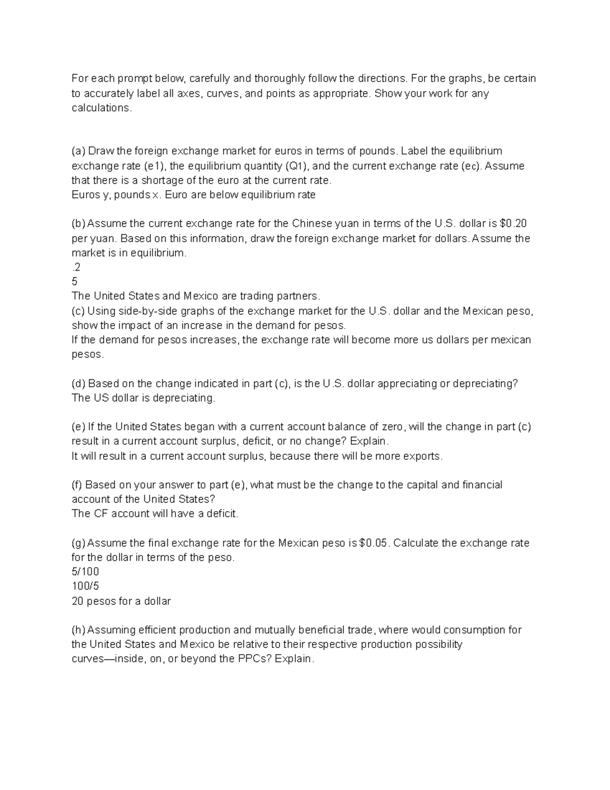 6.03 Final Exam - Macroeconomic Analysis of Foreign Exchange Markets ...