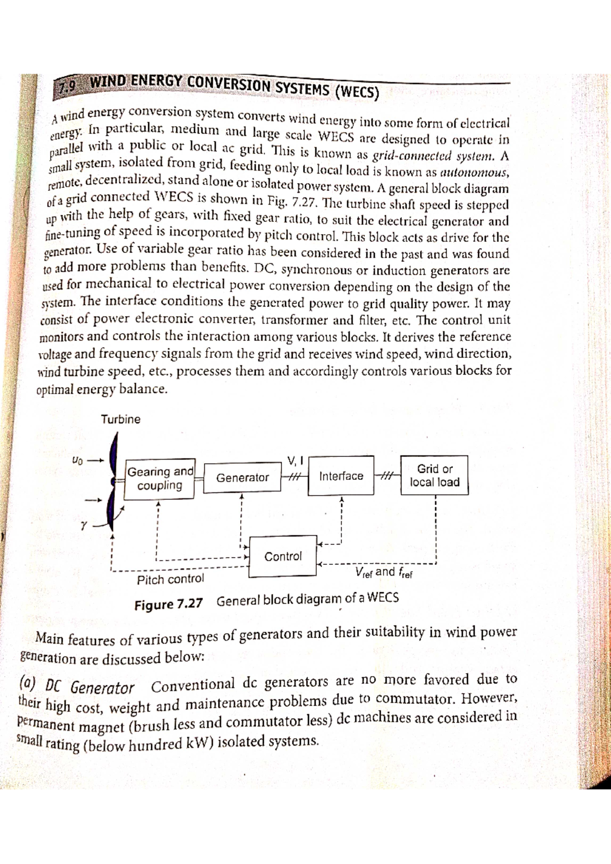 WECS - Comprehensive Notes on Wind Energy Conversion Systems - Studocu