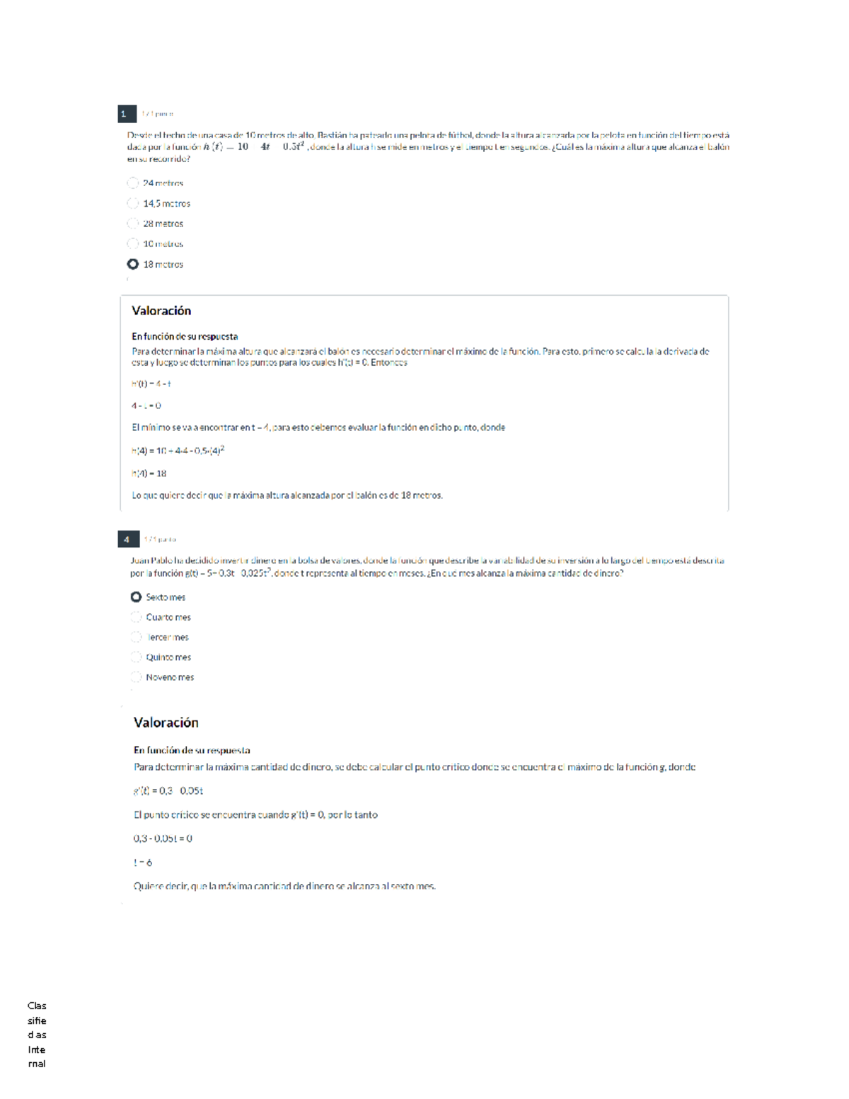 TEST Calculo 3 - test modulo 3 - fundamentos de matematica - sifie d as ...