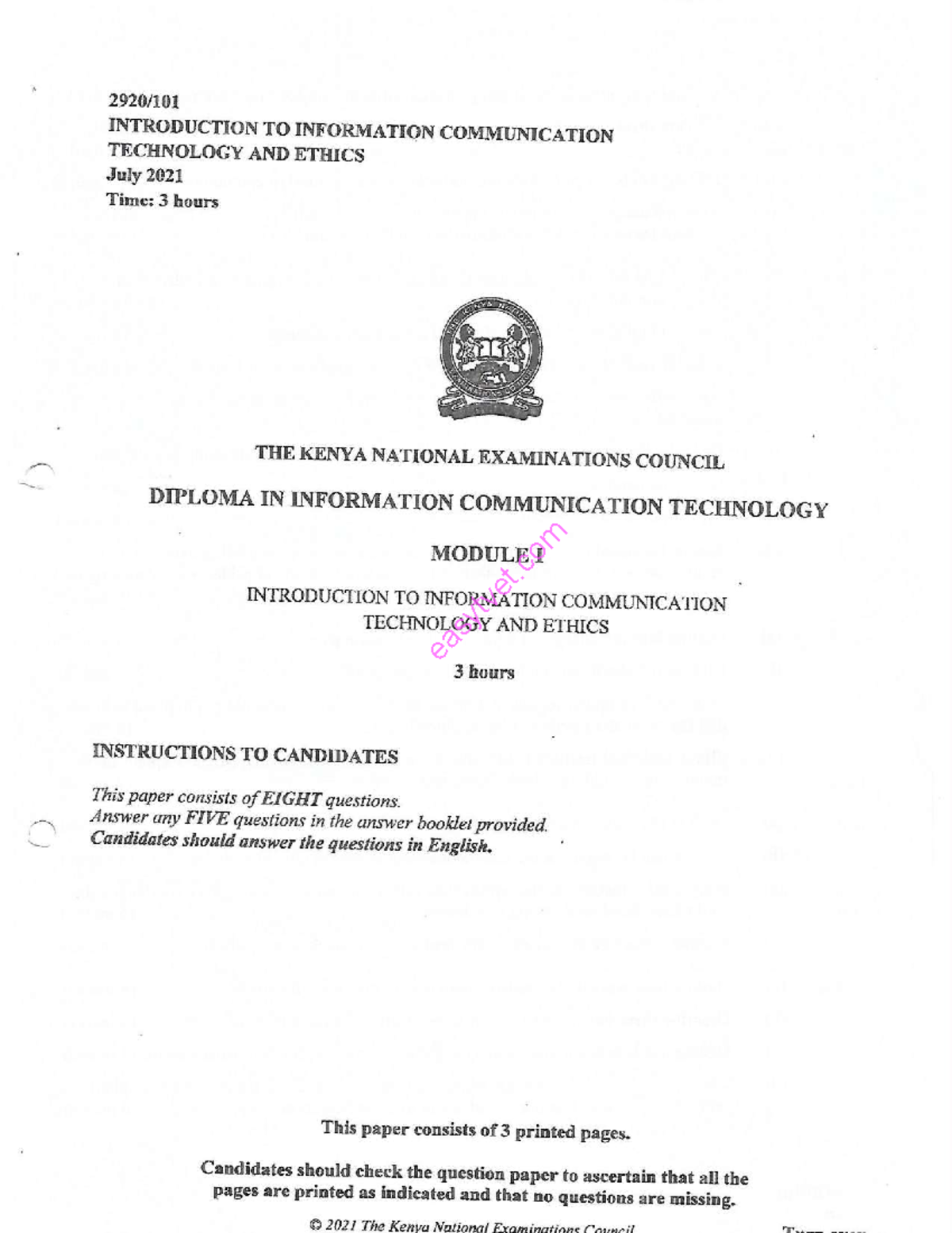 2021j - Revisions - Information and communication technology - easytvet ...