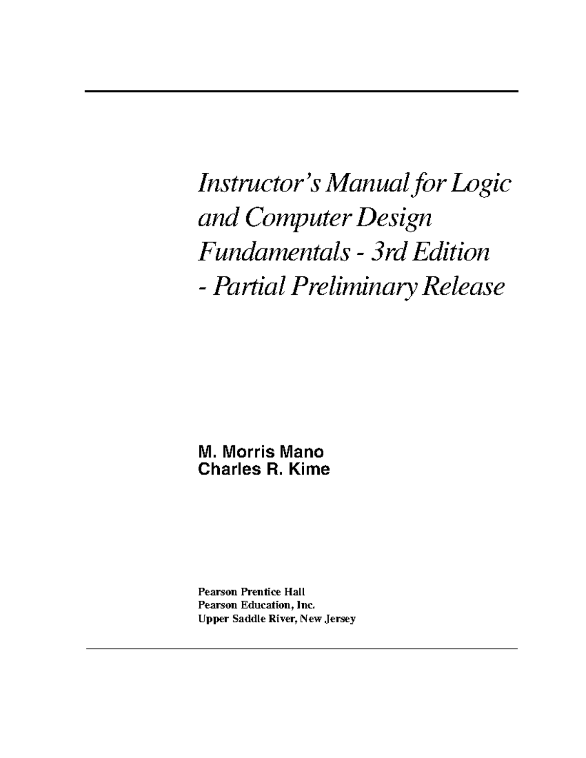 Solutions Logic and Computer Design Fundamentals - 디지털처리 - HBNU - Studocu